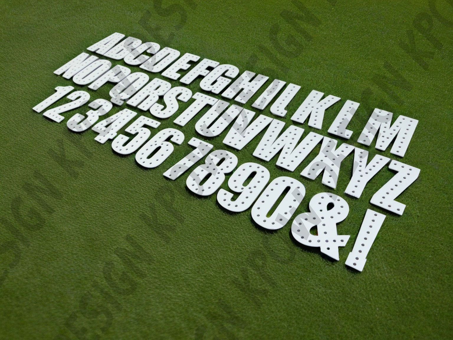 Small Pixel Letters Individual 250mm | Corflute Prop! – KPOWDesigns