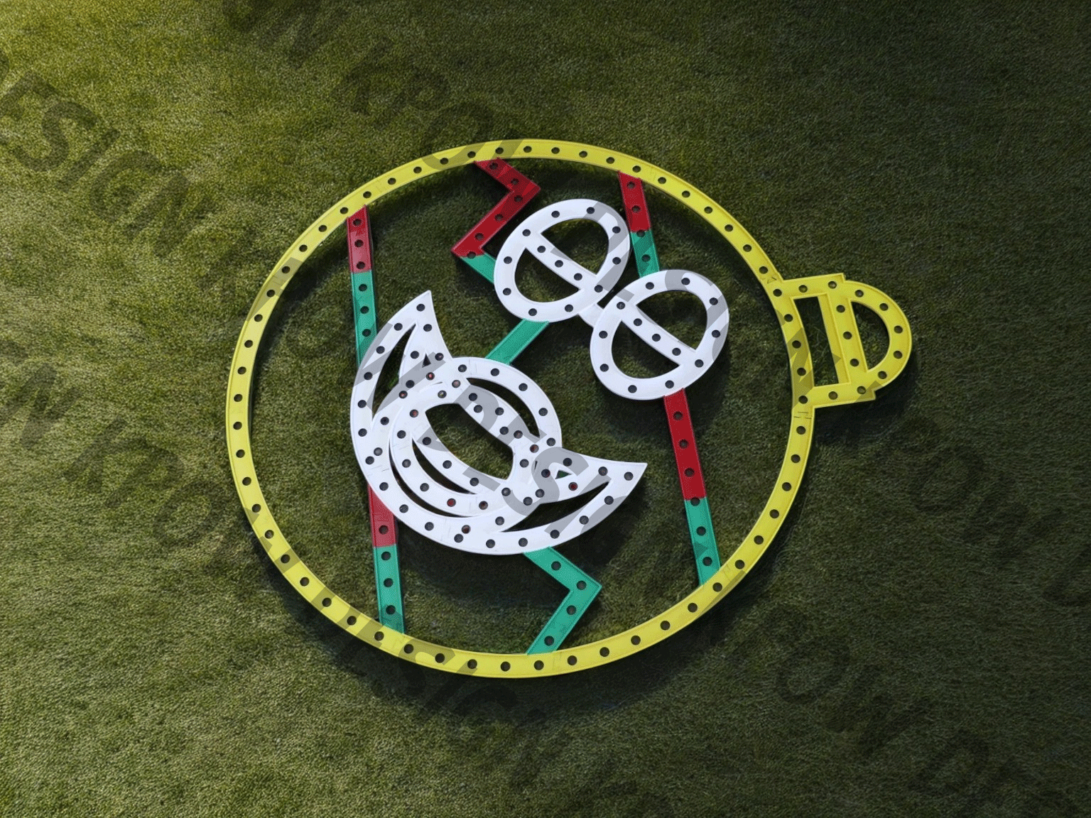 LED Pixel Prop | Bauble (With Face)! – KPOWDesigns