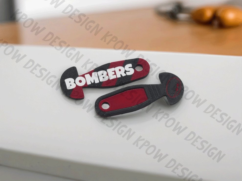 AFL Essendon Bombers | Trolley Key / Token / Keyring – KPOWDesigns