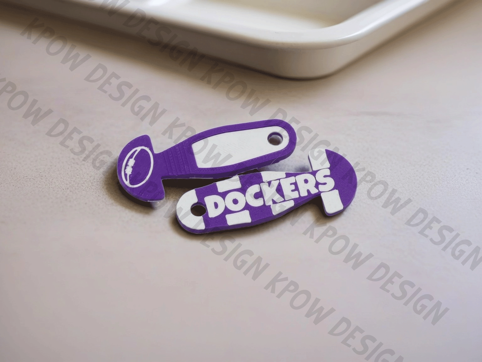 AFL Fremantle Dockers | Trolley Key / Token / Keyring – KPOWDesigns