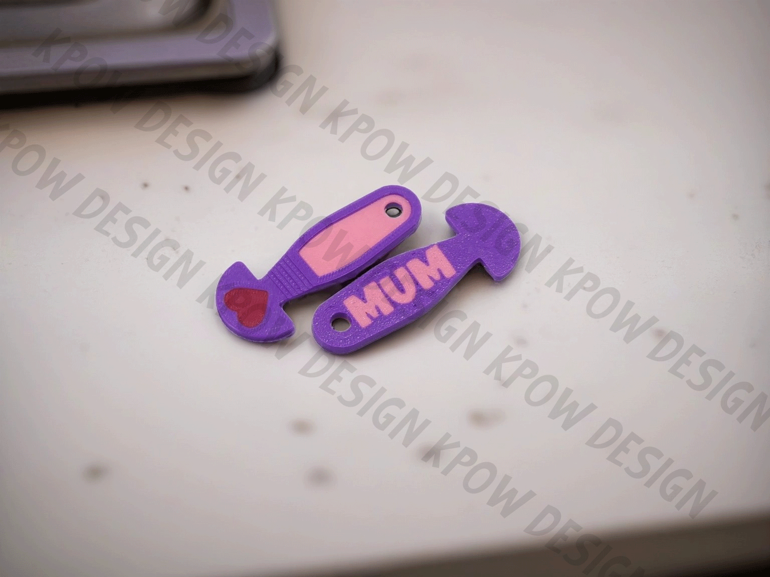 Mum | Trolley Key / Token / Keyring – KPOWDesigns