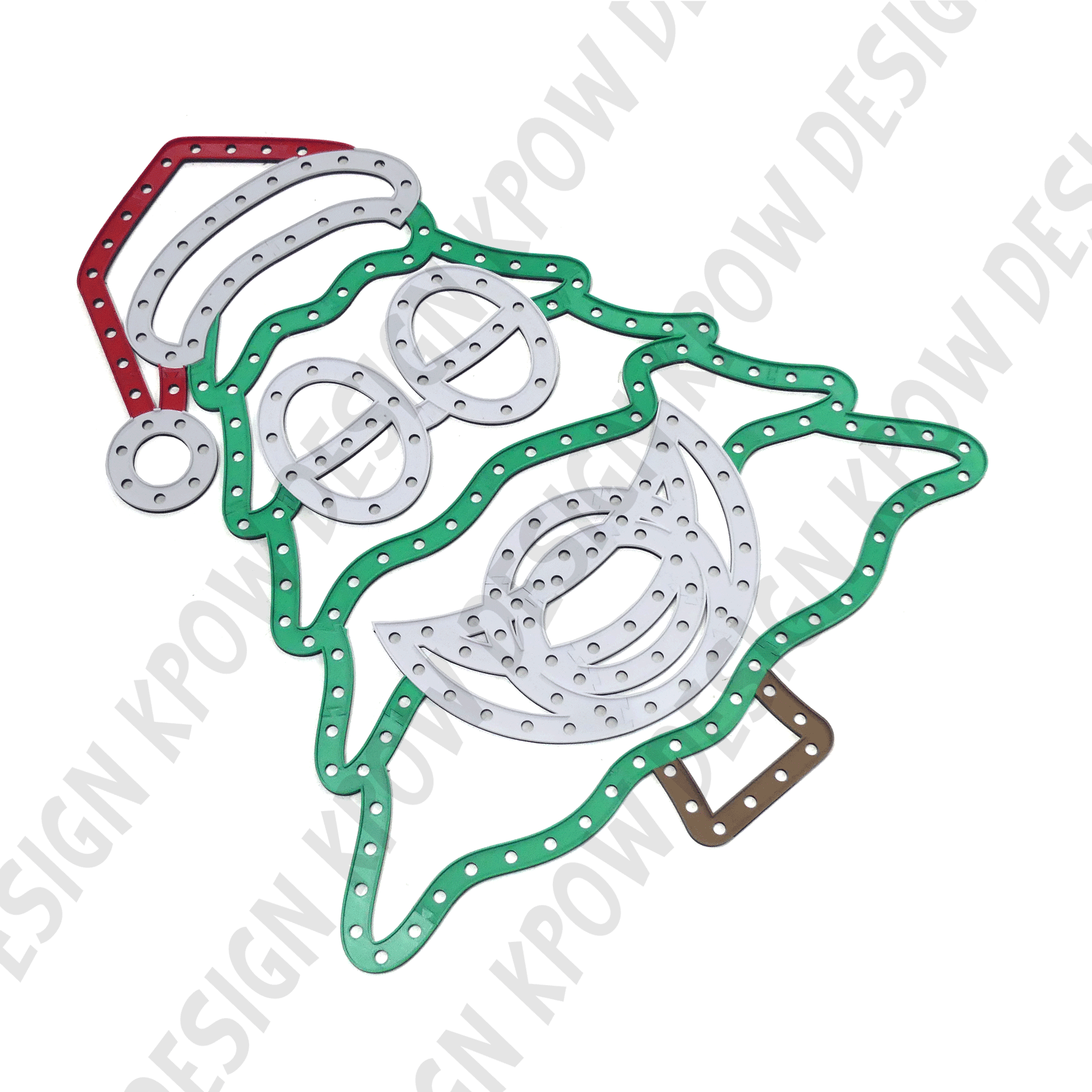 LED Pixel Prop | Christmas Tree with Hat (With Face)! – KPOWDesigns